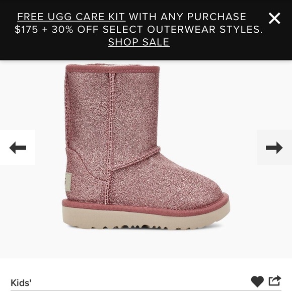 UGG | Shoes | Brand New Pink Glitter Uggs Size 5 Girls | Poshmark